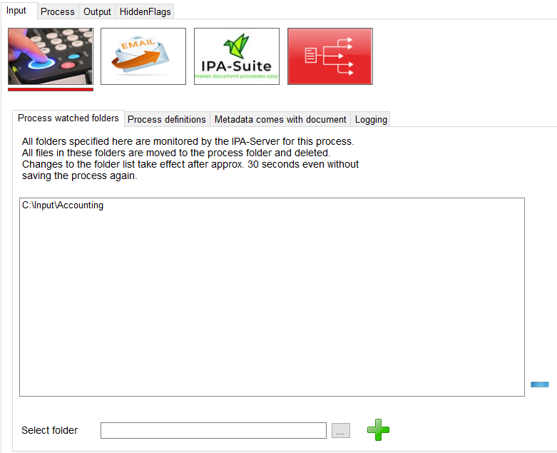 2.5 Workflow Konfigurationsfenster - IPA-Suite