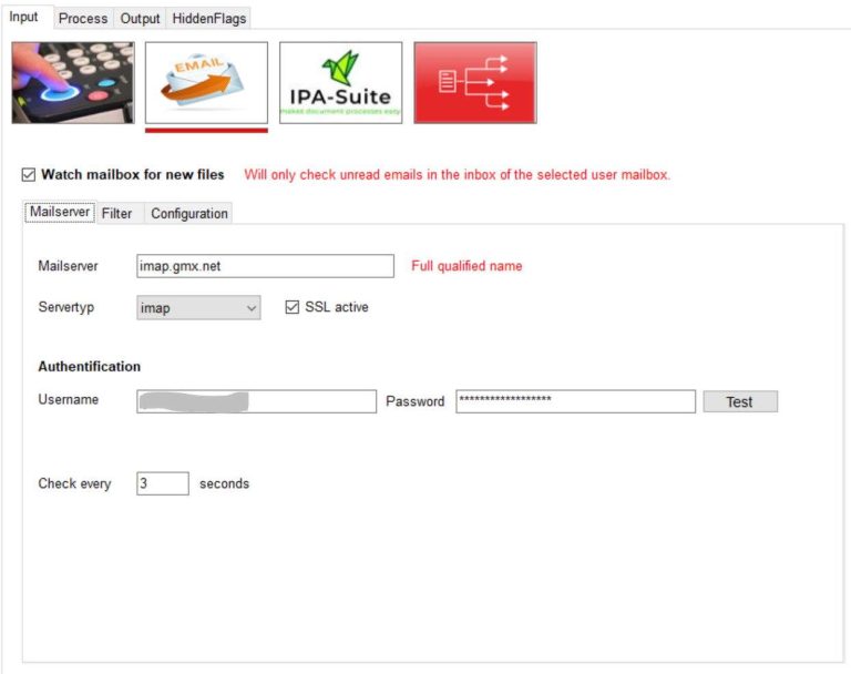 3.2 Input E-Mails - IPA-Suite